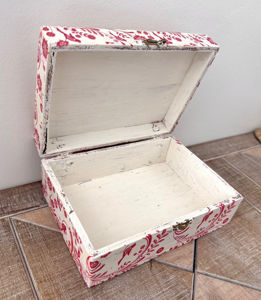 Decoupage Cigar Box Treasure Box – Salt Washed Co